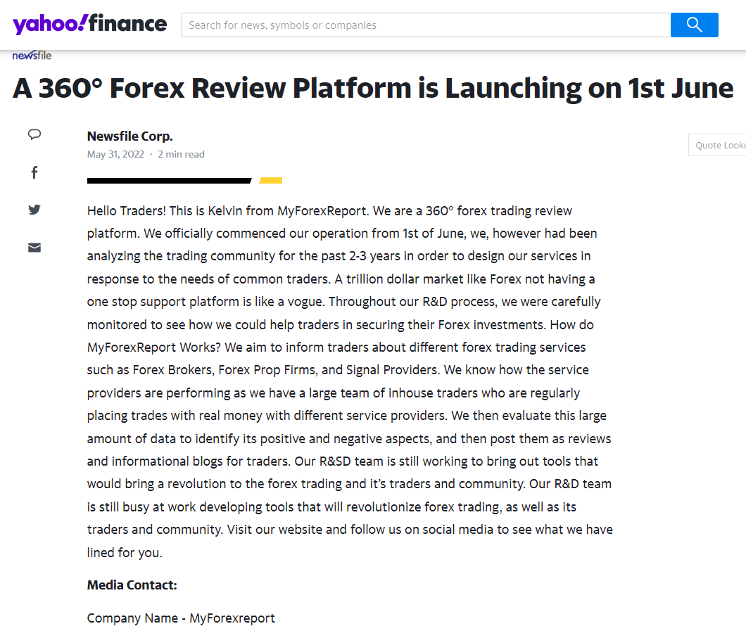 Best Forex Reviews Platform 2023 - MyForexReport