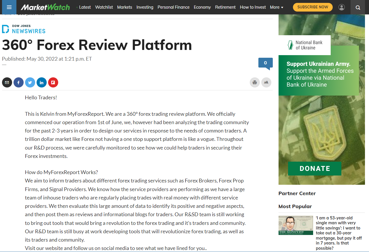 Best Forex Reviews Platform 2023 - MyForexReport
